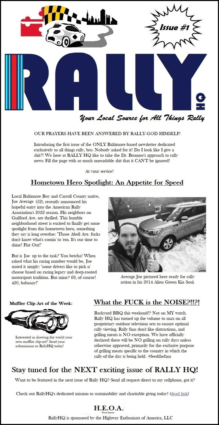 Issue #1 – Rally HQ